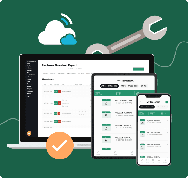 How TimeKeeper Works | Mobile App, Kiosk, GPS, and More | Timesheet ...