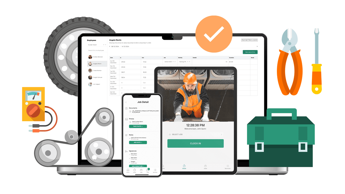 Mechanical & Electrical Timesheet App | Track Time On-Site and in the ...